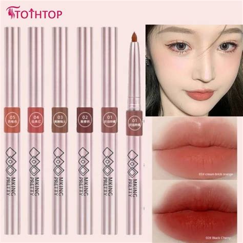 Mking Pretty Lip Liner Auto Rotate Matte ปากกาลิปสติก Nude Pink Matte