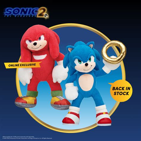 Build A Bear Workshop Hes Back Our Sonic The Hedgehog 2 Collection