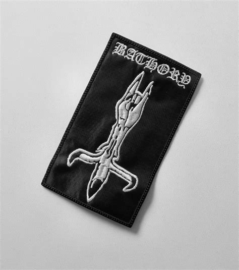 Bathory Horn Hand Logo Embroidered Patch