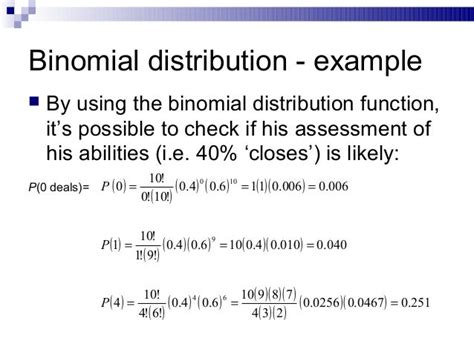 1630 the binomial distribution