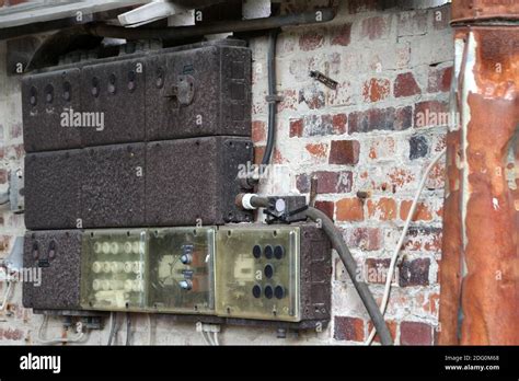 Old Fuse Box Stock Photo Alamy