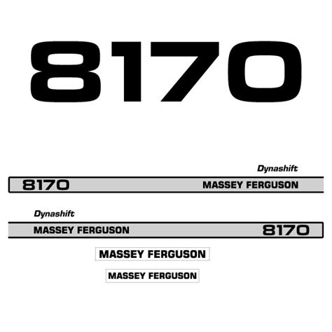 Stickers En Emblemen Massey Ferguson Stickerset Massey Ferguson 8170