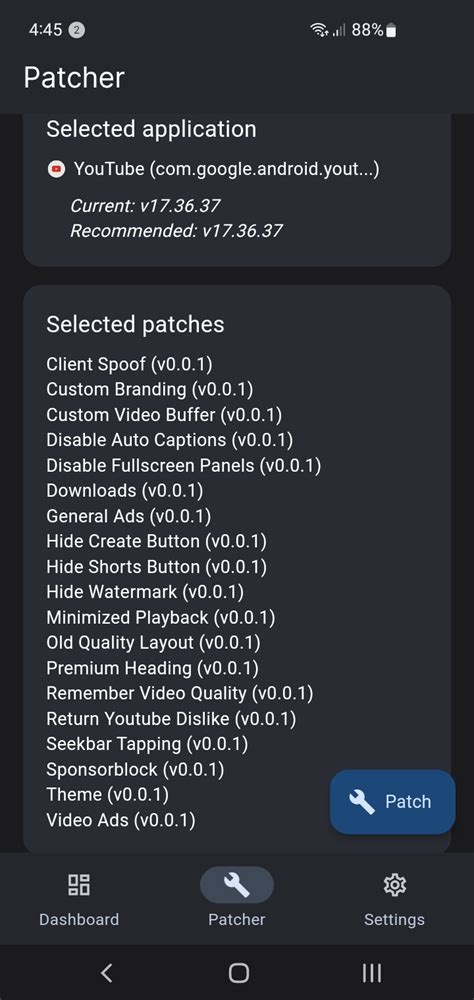 Bug Blank Screen After Patching · Issue 258 · Revancedrevanced Manager · Github