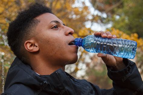 Man Drink Water