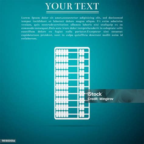 주 판 아이콘 파란색 배경에 고립입니다 전통적인 계산 프레임입니다 교육 부호입니다 수학 학교입니다 평면 디자인입니다 벡터 일러스트 레이 션 0명에 대한 스톡 벡터 아트 및