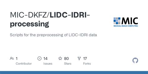Lidc Idri Processinglidcdatatoniftipy At Master · Mic Dkfzlidc Idri Processing · Github