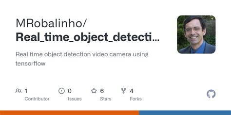 Github Mrobalinhorealtimeobjectdetectionusingtensorflow Real Time Object Detection