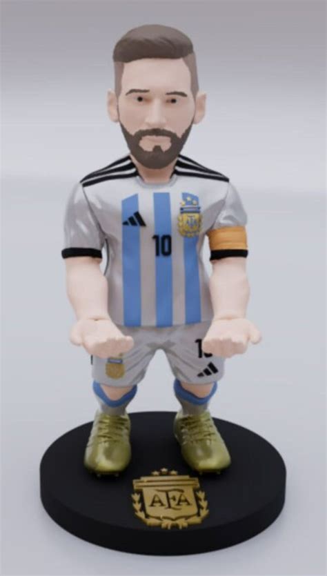 3d Messi Stl Figure 3d Stl File 3d Stl Model 3d Printer Model 3d