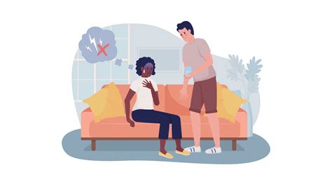 Animated Isolated Death Anxiety Looped Flat 2d Characters Hd Video