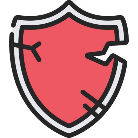 Broken Shield Free Technology Icons