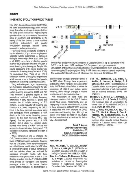 Pdf Is Genetic Evolution Predictable