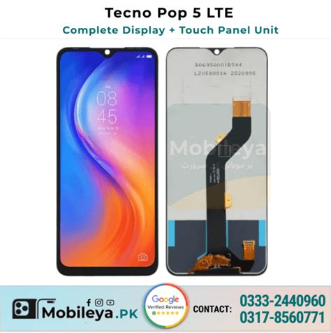 Tecno Pop 5 Lte Display Lcd Panel With Fitting Mobileya