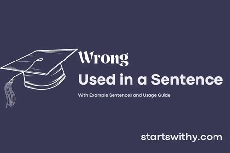 Wrong In A Sentence Examples 21 Ways To Use Wrong