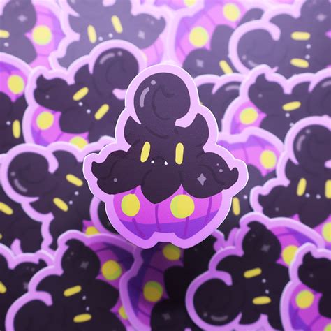 [vinyl Sticker] Pokemallow Shiny Pumpkaboo Sticker Mamobot