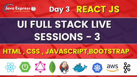 Day 3 Ui Full Stack Live Sessions React Js Online Training Youtube