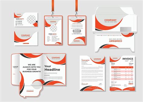 Professional Business Branding Stationery Set Design Template Business