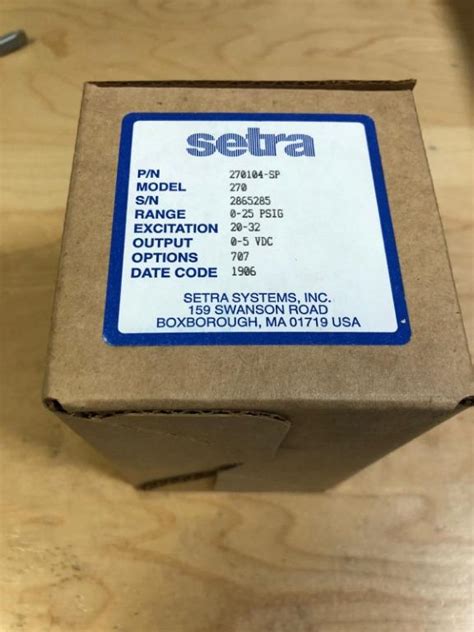 Setra 270 Series Pressure Transmitter Furniture And Home Living