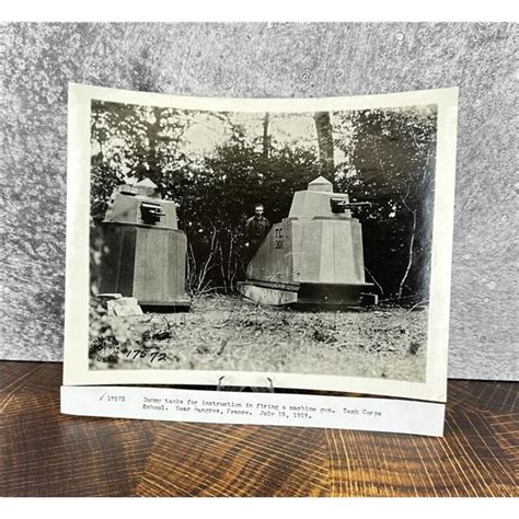 Wwi Ww1 Us Army Tank School France Photo
