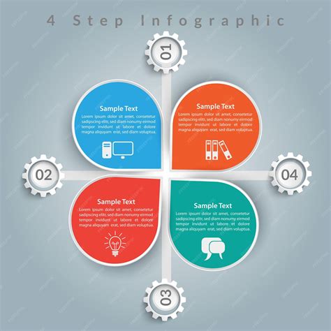 Premium Vector Business Infographic Template Design Realistic Circle