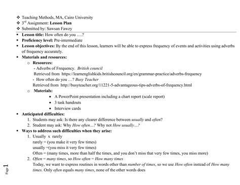 Microteaching Lesson Plan Ppt