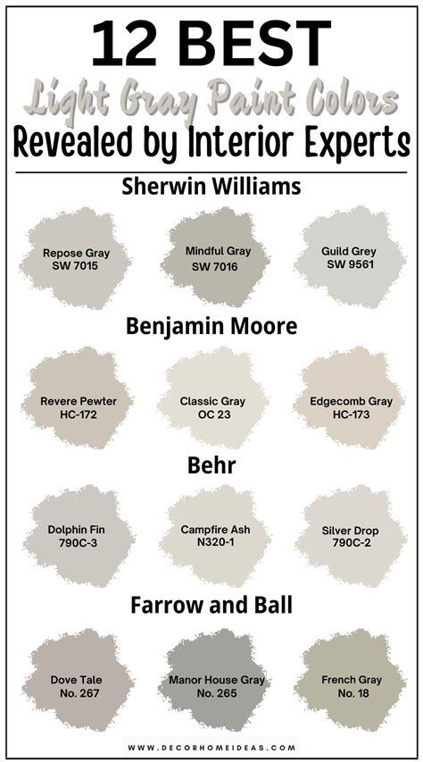 12 Chic Light Gray Paint Colors For A Modern Home Warm Light Gray