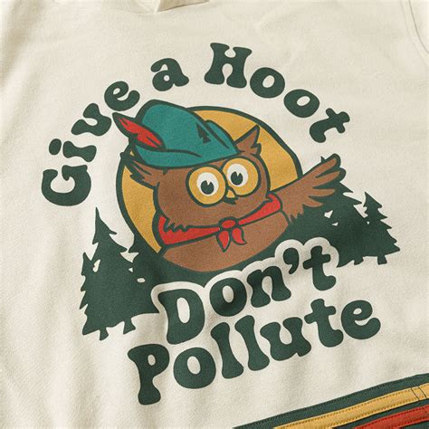 Uncommon Goods Give A Hoot Dont Pollute Hoodie Hoodie 4 6 Star Rated