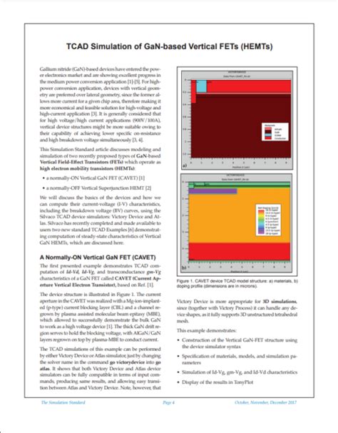 tcad simulation of gan based vertical fets hemts silvaco