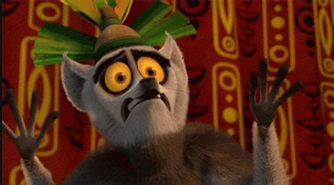 Scared King Julian Blank Template Imgflip
