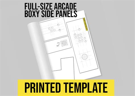 Full Size Arcade Printed Templates Boxy Side Panels The Geek Pub