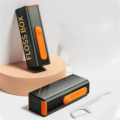 Dental Floss Portable Case Travel Floss Storage Case Toothpicks Dispenser Refillable Dental