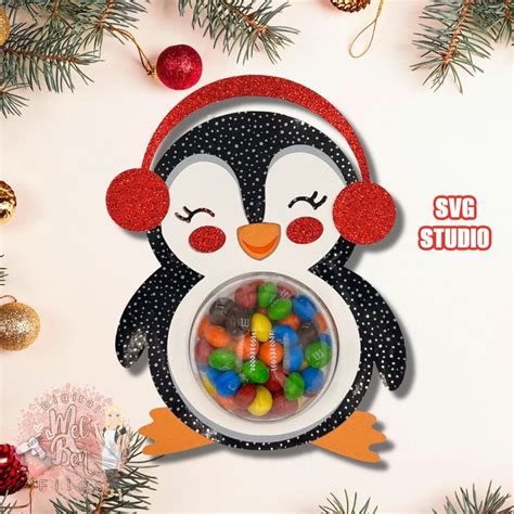 Penguin Candy Dome Etsy