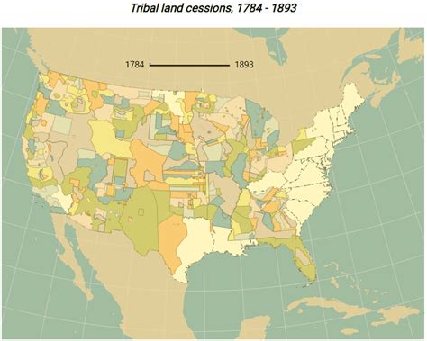 Oc Happy Indigenous Peoples Day Map Of Tribal Land Cessions To The