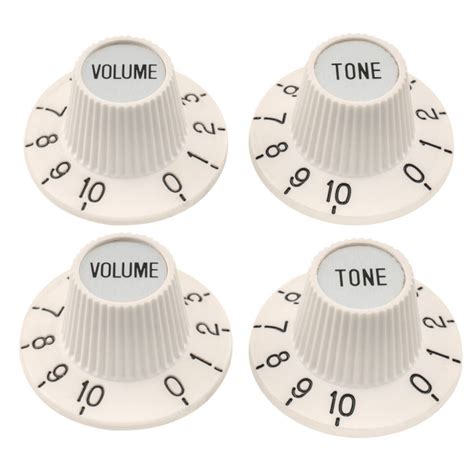 Musiclily Pro Fine 24 Splines Witch Hat Knobs Top Hat Knobs Tone Volume