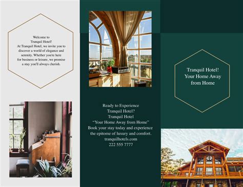 Free Hotel Brochure Templates Editable And Printable