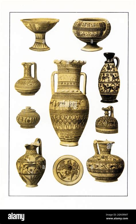 Shown Here Are Various Mycenaean And Later Greek Vases The Mycenaean Period Went From 1700 1100
