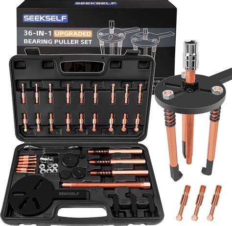 Seekself Blind Hole Bearing Puller Kit 36 In 1 Inner Outer Bearing Separator Set