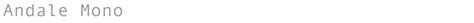 andale mono font download free