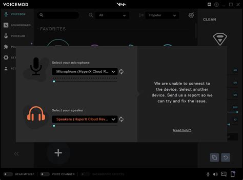 voicemod disabled input device error r voicemod