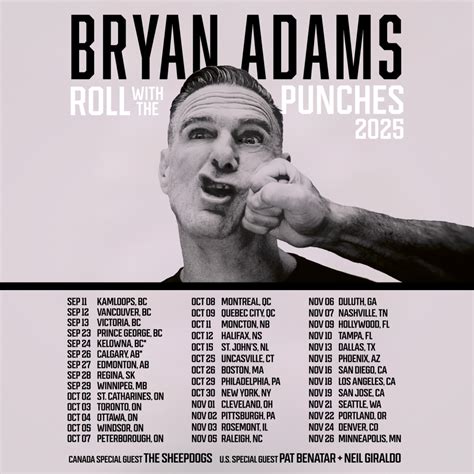 Bryan Adams Announces 2025 North American Tour Dates