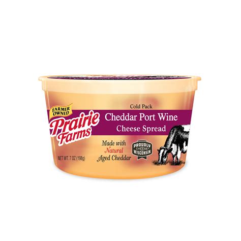Cheddar Port Wine Cheese Spread Prairie Farms Dairy Inc