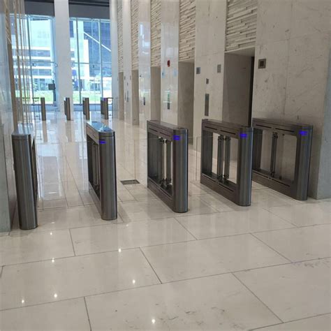 Swipe Card Access Control Electronic Fully Automatic Swing Barrier