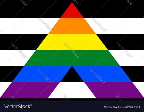 Flag Rectangular Shape Icon On White Background Vector Image