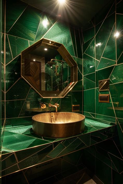 Emerald Green In Bathroom