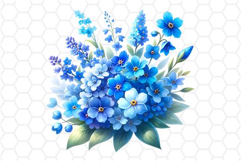 Clipart Blue Flower