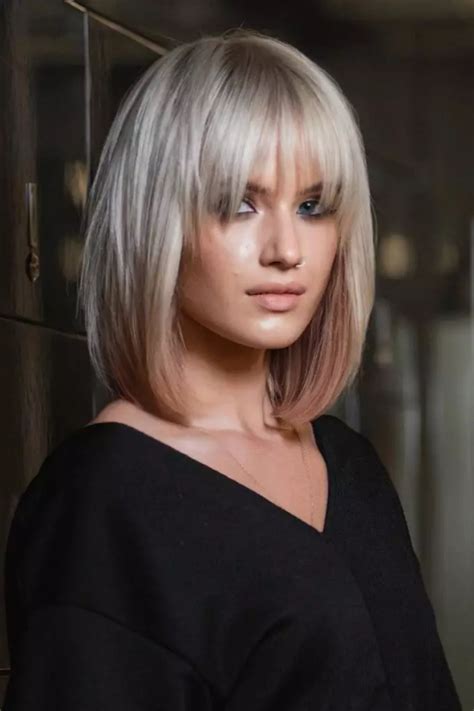 Frisuren Mittellanges Haar Gestuft Glatt Der Sleek Look Savater