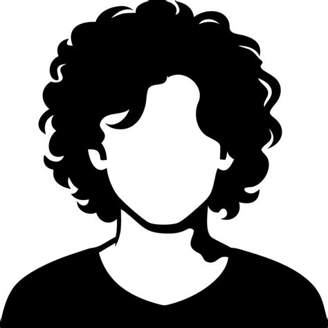 Curly Hair Silhouette