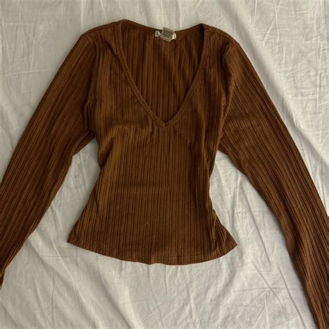 Long Sleeve V Neck Depop