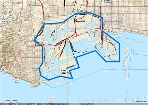 Los Angeles Port Terminal Map