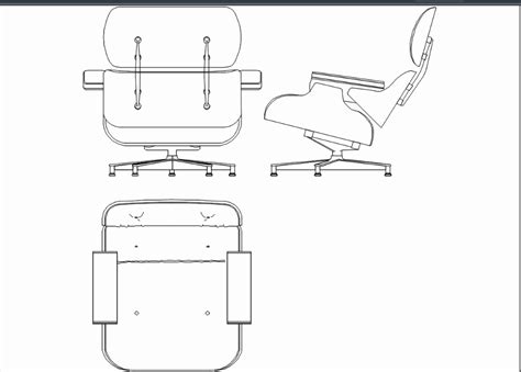 Chaise Dans Autocad Téléchargement Cad Gratuit 2919 Kb Bibliocad