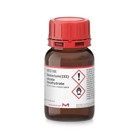 Sigma Aldrich 298123 Samariumiii Nitrate Hexahydrate 999